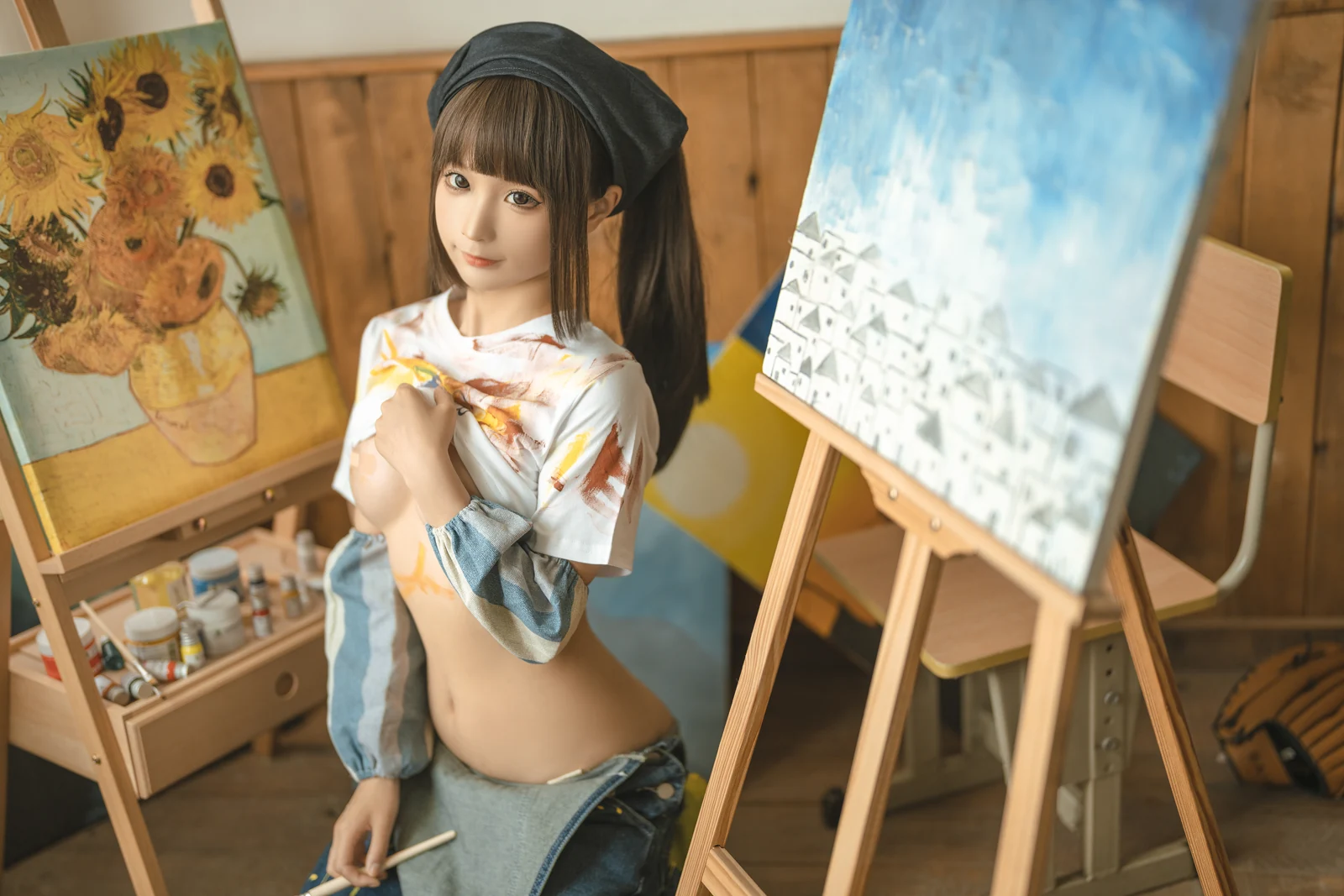 蠢沫沫 - NO.202 小画家 [110P-1.08GB] | chunmomo